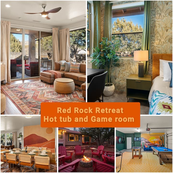 Lux 4bd Sedona Retreat | Hot Tub | Game Room - Sedona, AZ