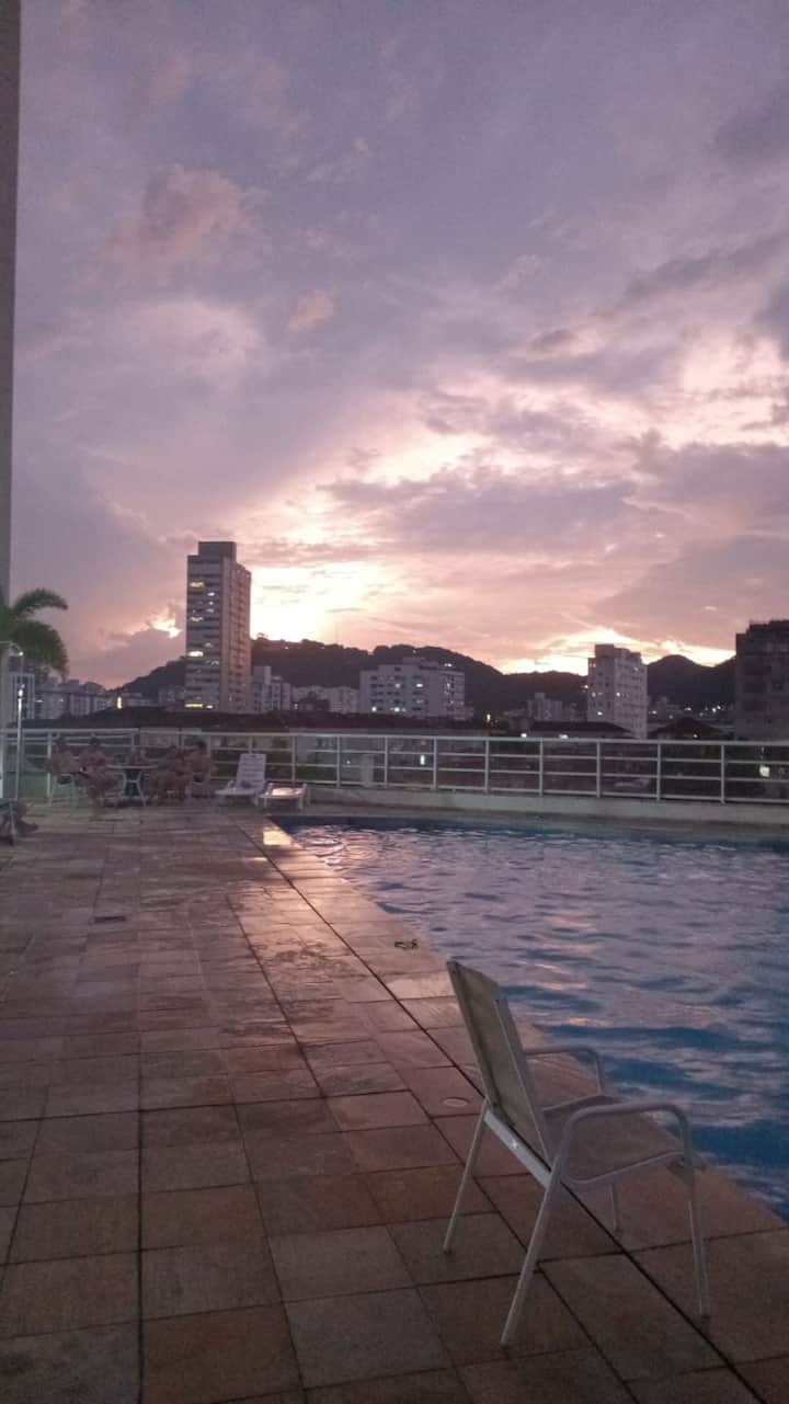 Club Residence, Ar Condicionado E Lazer Completo. - Santos