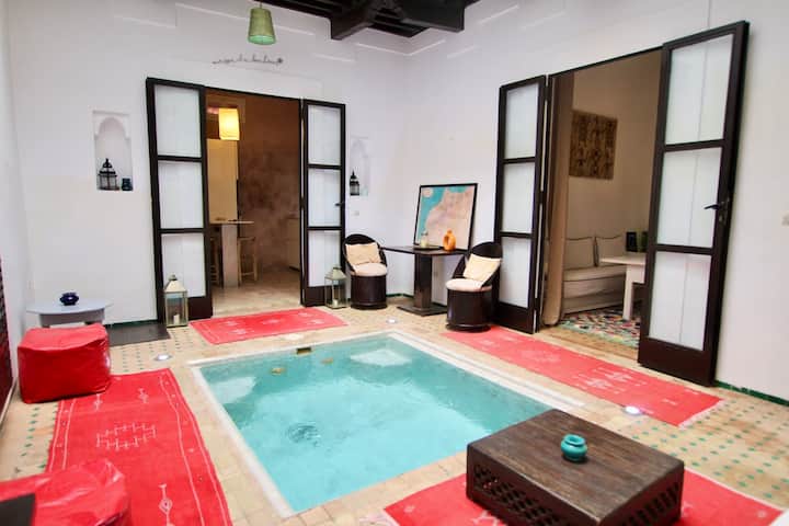 Magnifique Riad Entier Piscine Terrasse P063 - Maroc
