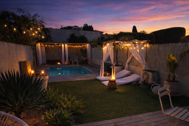 Piscine Privée & Oasis Bohème Proche Mer - Cagnes-sur-Mer