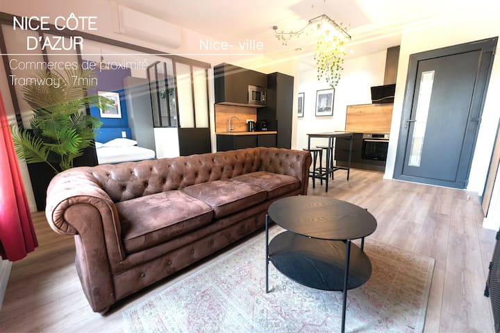 Loft Spacieux 4 Pers, Proche Plage, Jacuzzi - Nice
