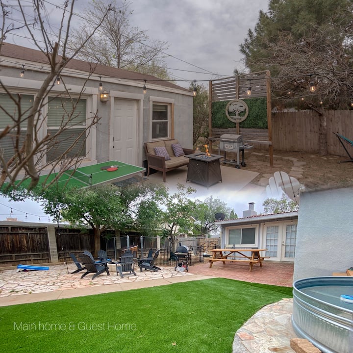 2 Units | Outdoor Shower | 4bd/3ba | Walk To Bars - Midland, TX