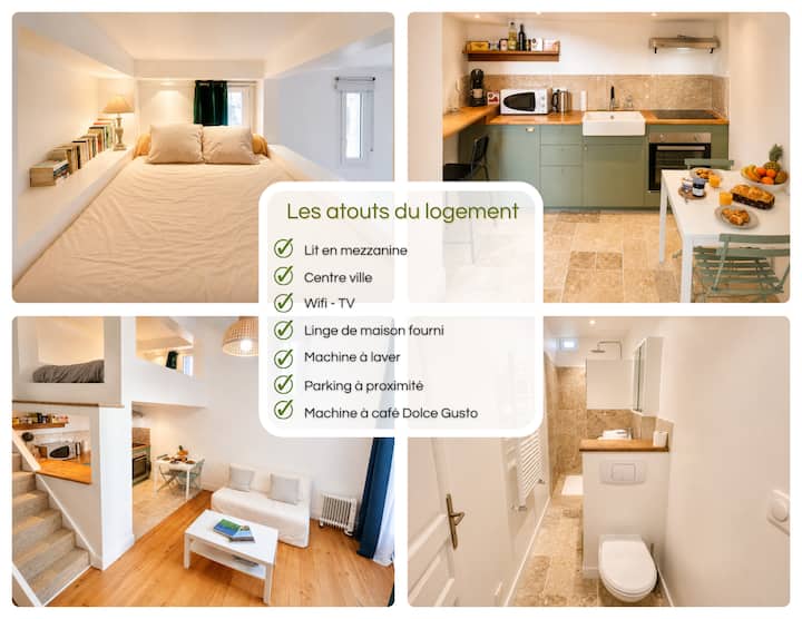 * Studio Vasconia * Hyper Centre - Mezzanine -Wifi - Muret