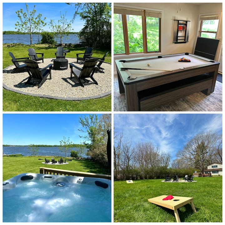 Haven Lakefront Cabin | Hot Tub - Juneau, WI