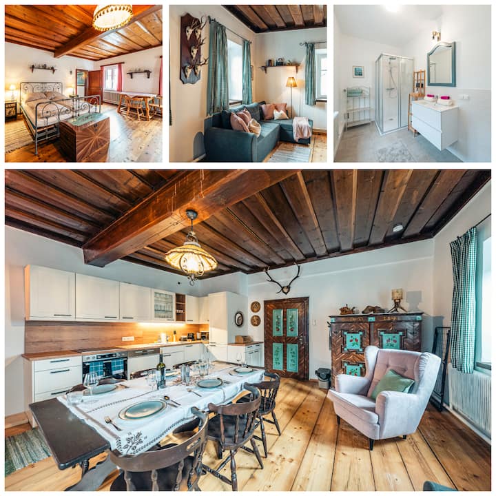 Sieglgut: Strauss Suite | Kitchen | Parking - Altaussee