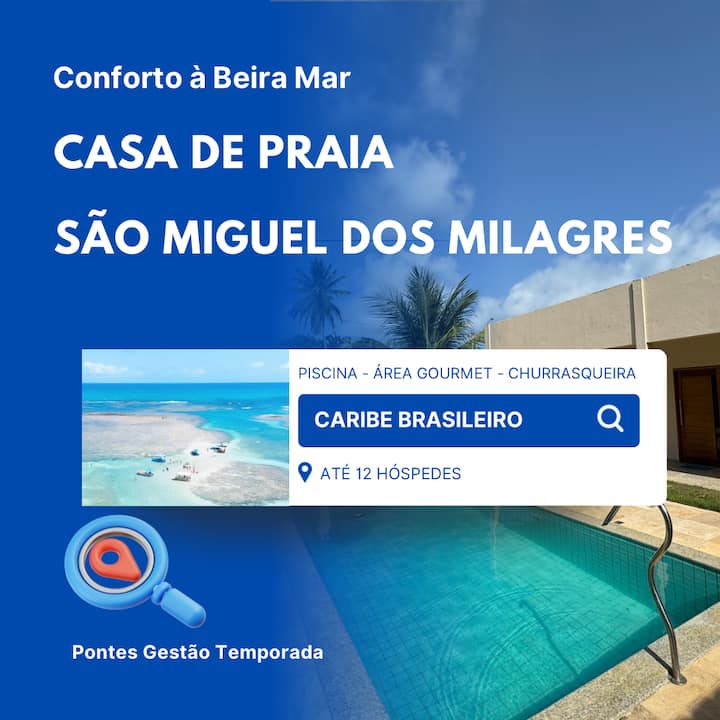Casa De Praia - Sm Dos Milagres - São Miguel dos Milagres