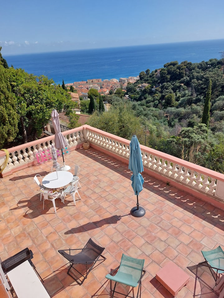 Charmante Villa Vue Mer - Menton