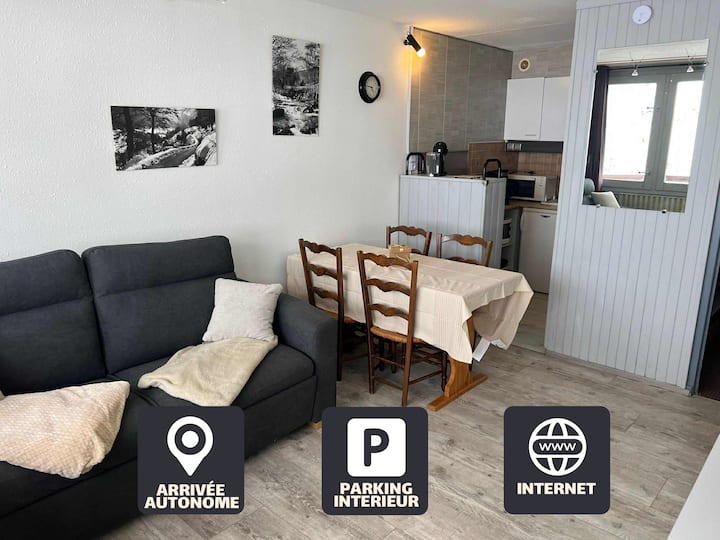 Studio Avec Place Parking Intérieur - La Mongie