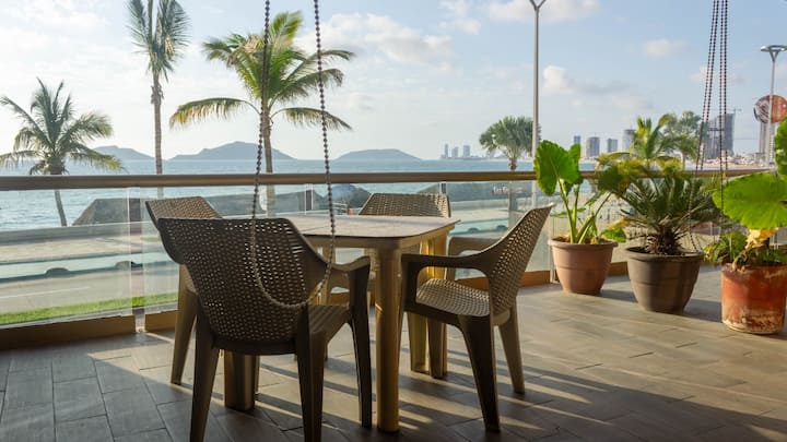 Loft Melecón, Terraza Con Hermosa Vista Al Mar - Mazatlán