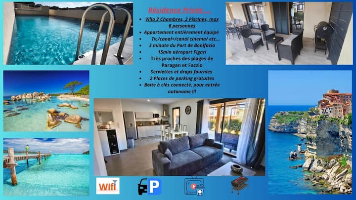 Résidence Privée Avec Piscine à Bonifacio - Bonifacio
