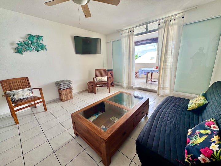 "Caouanne" Charmant T3 Avec Accès Plage Au Gosier - Guadeloupe