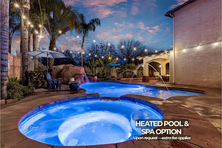 Spacious 6br/3ba Retreat W/ Pool, Spa & Waterslide - Tulare, CA