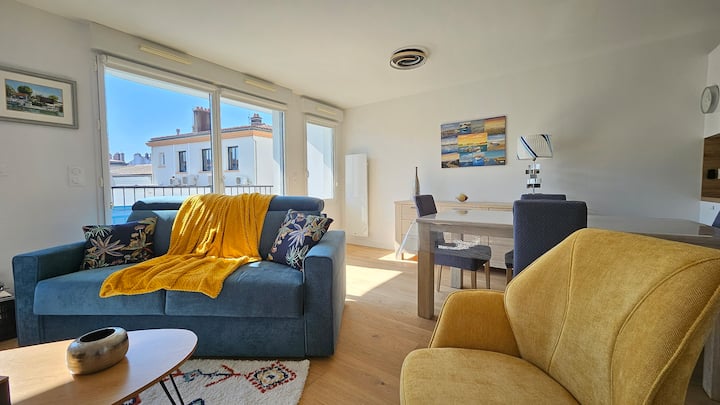 Apt 3*, Centre, Parking, Balcon, Plage à Pied - Royan