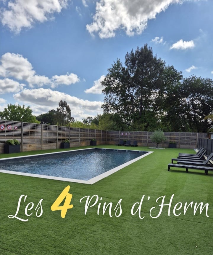 Les 4 Pins D 'Herm - Confort 6 Pers & Piscine - Saint-Paul-lès-Dax