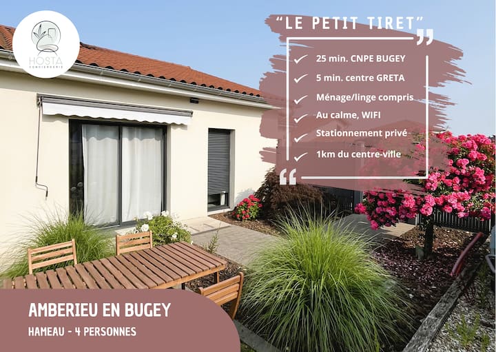 Le Petit Tiret_ Au Calme, Idéal éTudiant/pro - Lac bleu - Ambérieu-en-Bugey