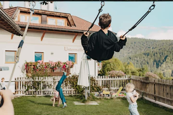 Untermathon Hof Wohnung Abendrot - Lana