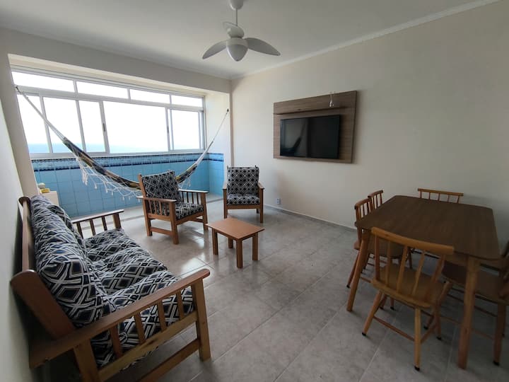 Pé Na Areia Com Vista Incrível - Late Checkout - Praia Grande