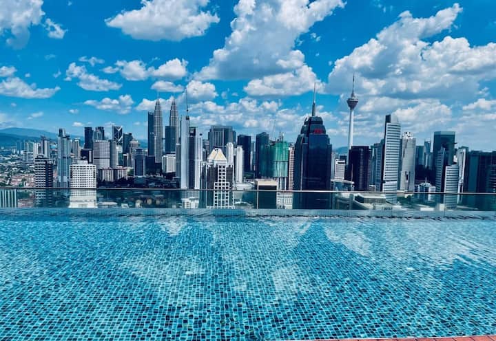 Sky Pool Klcc View Sunway Putra Lrt 8pax Netflix - Territoire fédéral de Kuala Lumpur