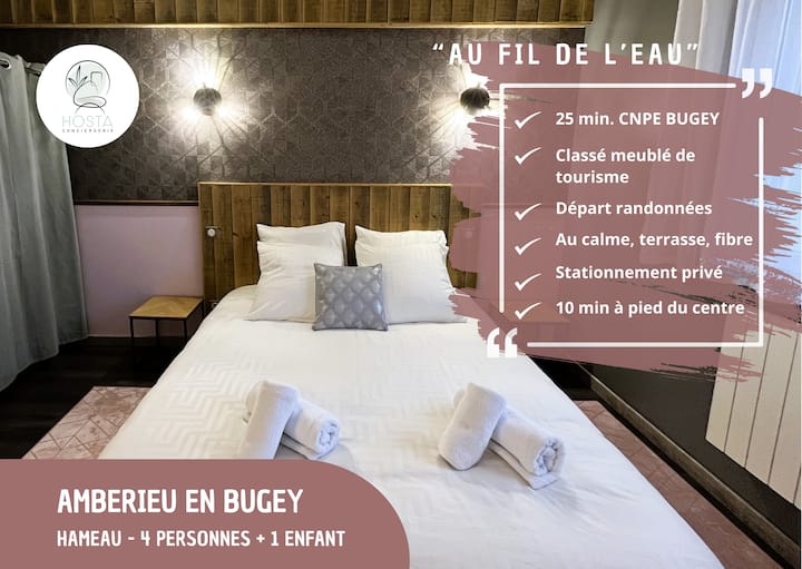 Au Fil De L’eau_au Calme, Proximité Lac Bleu - ibis budget Amberieu en Buget
