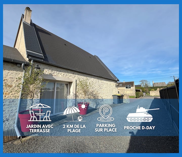 Rivage Spacieux  Près D'omaha Beau Jardin Terrasse - Colleville-sur-Mer