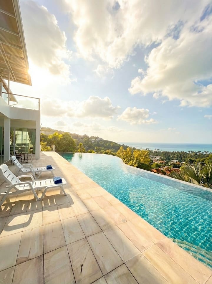 Whitevilla Samui: 5br Sea-view Villa With Pool - Ko Samui