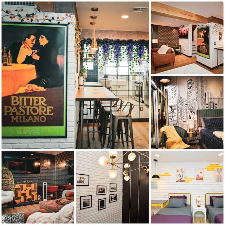 Deco Big Tv King Bed By The Strip With Garage - 天堂市