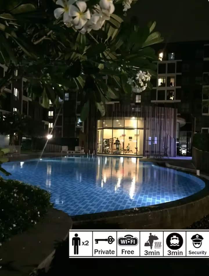 Studio 5 Mins Mrt/boat Station/netfilx - Bang Kapi District