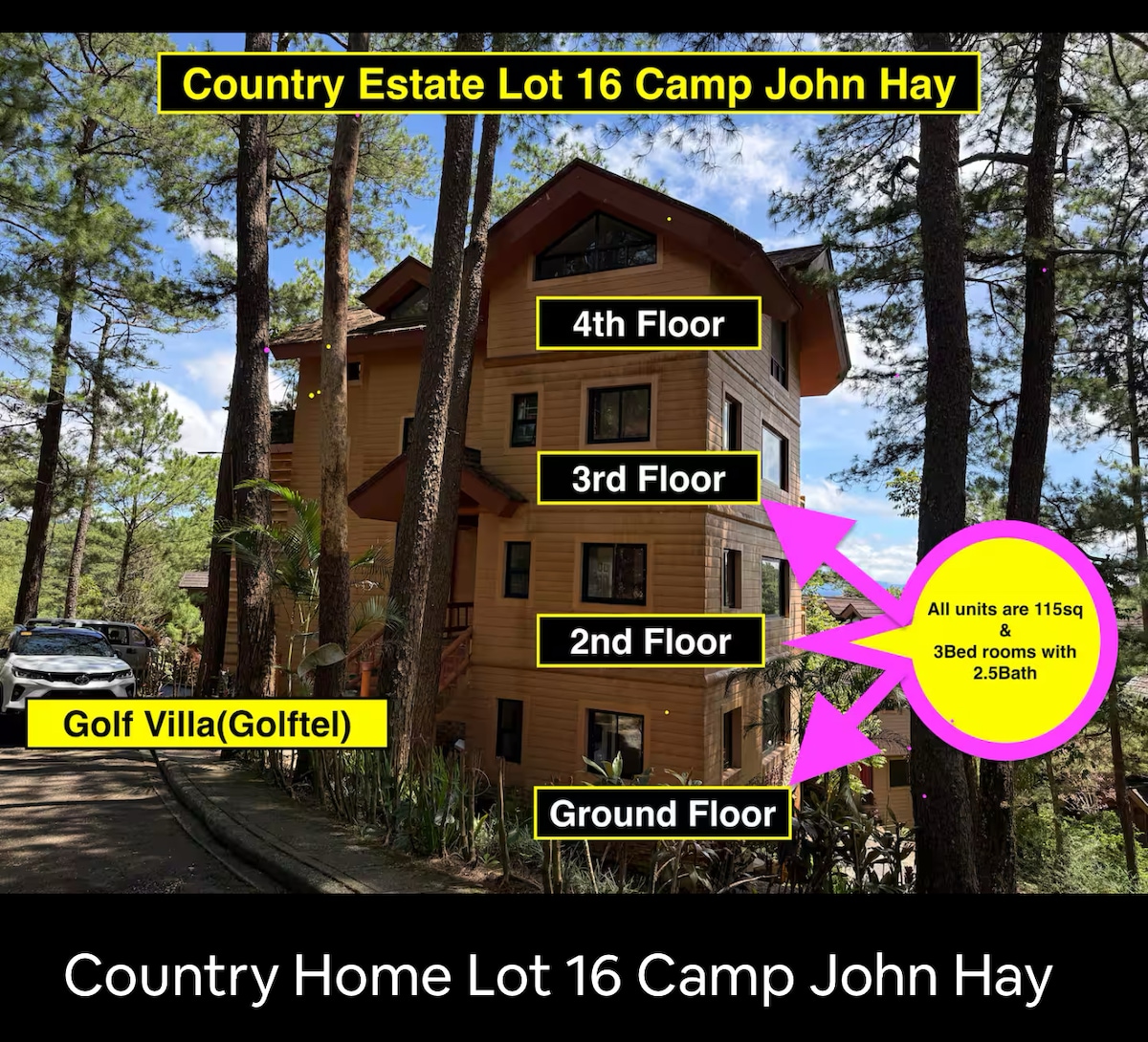 Golf Villa(Golftel)CJH(3rd F) - Houses for Rent in Baguio, Cordillera ...