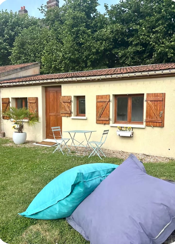 La Halte Des Impressionnistes - Studio 2p - Jardin - Auvers-sur-Oise