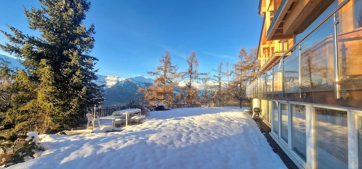 Haute-nendaz Rez Chalet Vue Panoramique Jardin - Nendaz