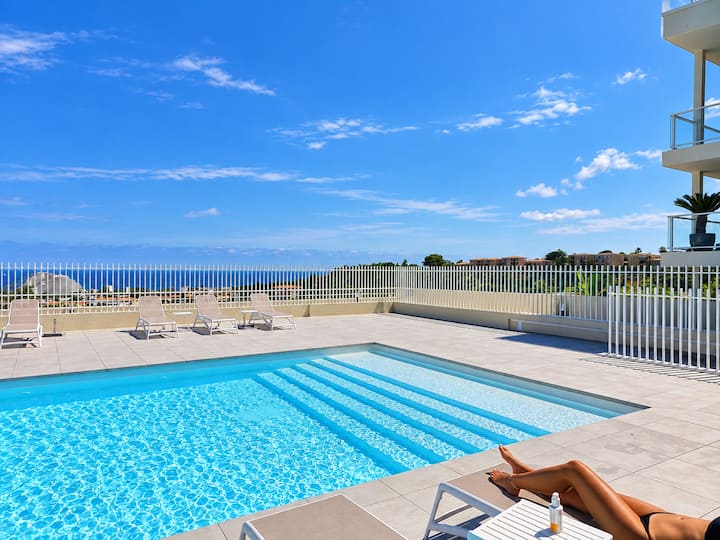 Bel Air  Panoramic Pool  Parking - Villeneuve-Loubet