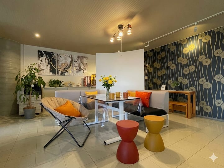 松山城徒歩圏｜道後近く｜駅徒歩1分・無料駐車場｜和モダン貸切｜最大8名｜スーパー5分 - Matsuyama