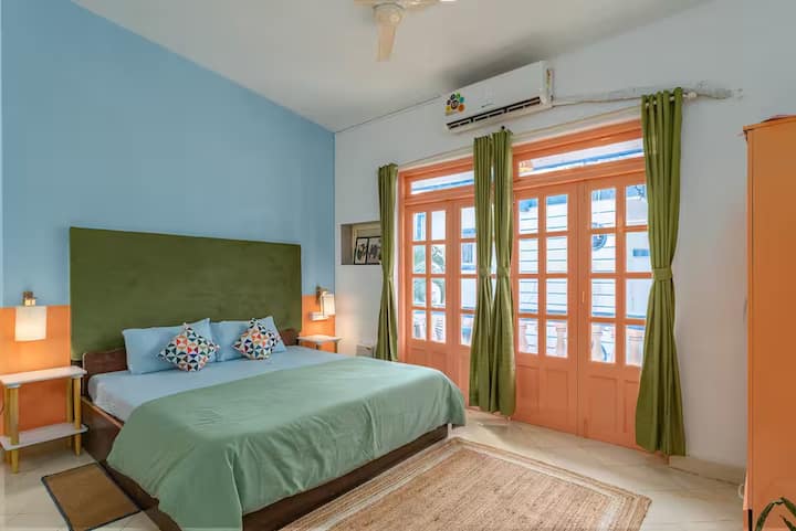 Cozy Home | 5min To Calangute Beach | Balcony&pool - Goa