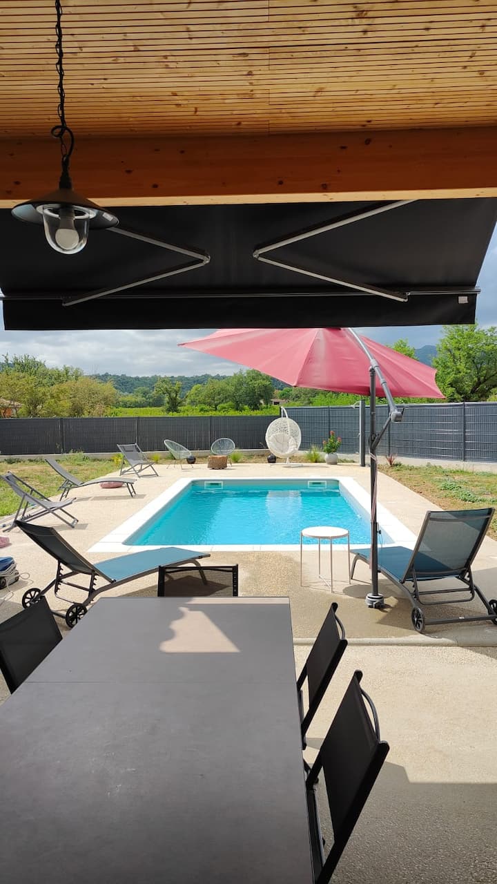 Le Cocon D’eve 6/8 Personnes, 3 Ch. Piscine Privée - Ruoms