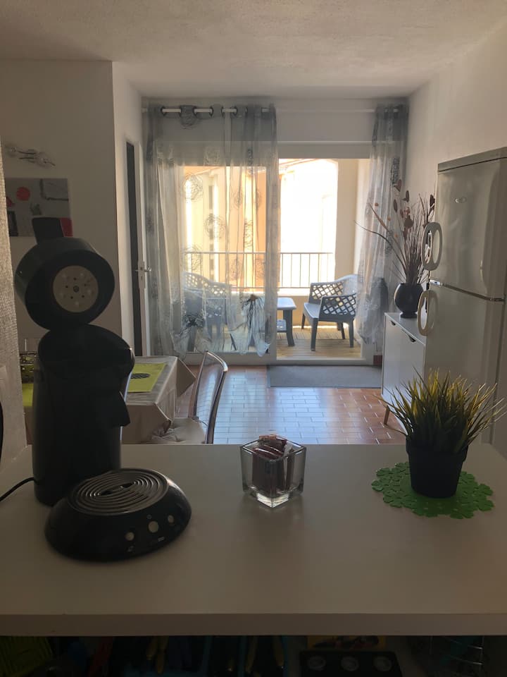 T2 Centre Port, Clim, Piscine - Agde