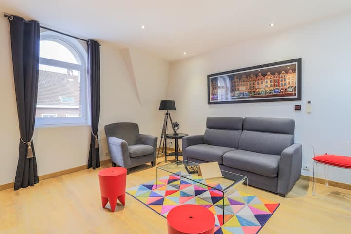 Séjour Confort Centre Arras 6 Pers/2 Chambres, - Arras