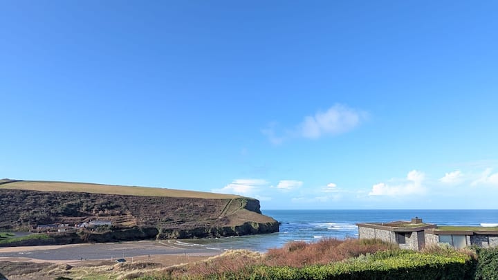 White Lodge Ocean View Apartment Mawgan Porth - Mawgan Porth