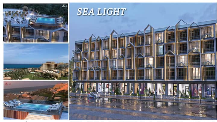 Holiday Apartment Sea View Rooftop Pool 80m  Beach - Hurghada