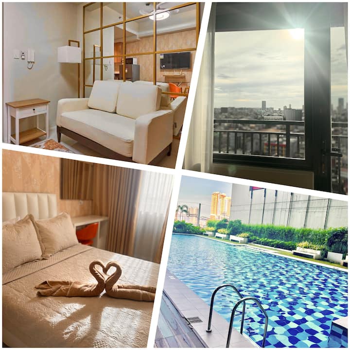 300 Mbps Wifi + Netflix 1br @ Red Residences - Makati