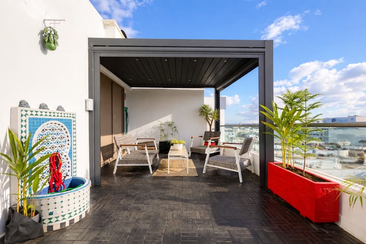 Penthouse With Panoramic Rooftop Terrace - Mohammédia