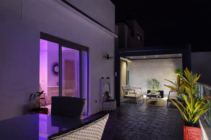 Penthouse With Panoramic Rooftop Terrace - Mohammédia