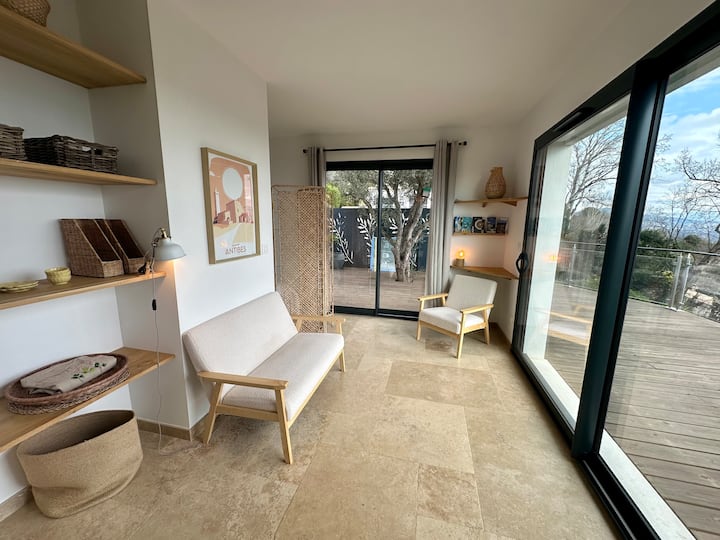 T2 Vue Mer Imprenable Et Piscine - Vence