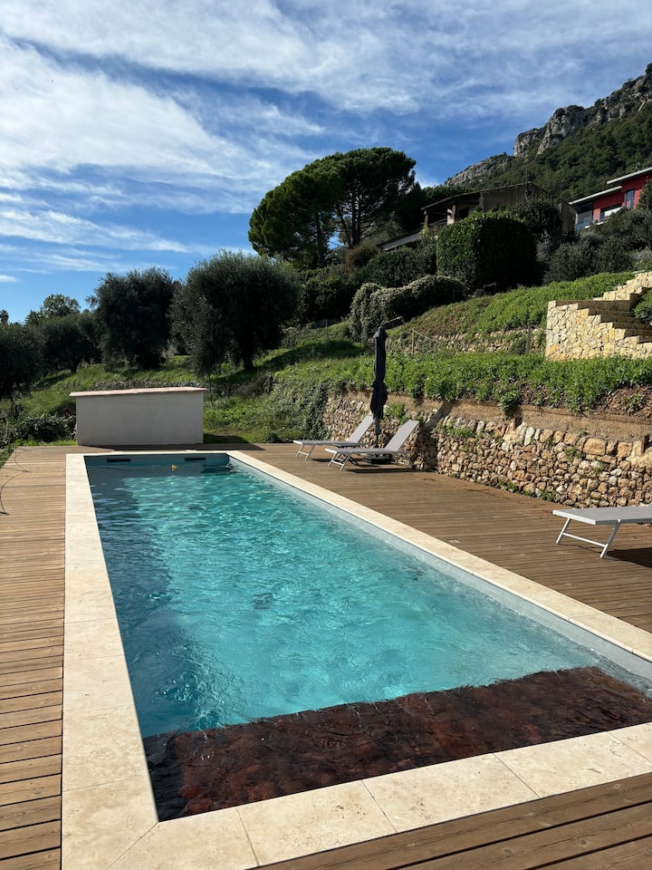 Doumani Vencius - T2 Vue Mer Imprenable Et Piscine - Vence