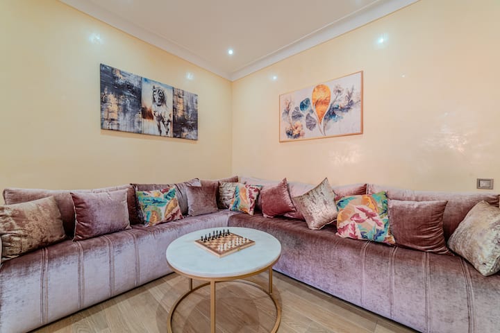 Luxe 2br Marrakech 5min Aéroport(wifi- Parking) - Marrakesh