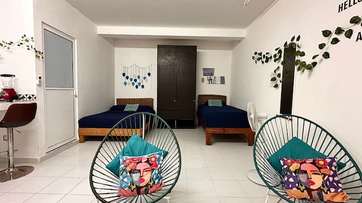 Economico Estudio, Ideal Para Viajeros, Centrico - Cancún