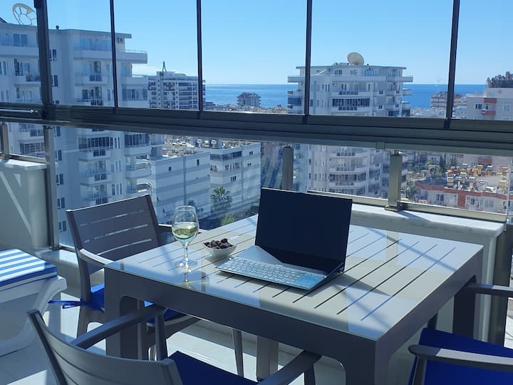 Cosy Apartment 1+1 550m Sea - Mahmutlar