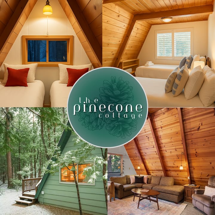 A-frame - Walk 2 Tanner Lake + Ac + Pet Friendly - Arnold, CA