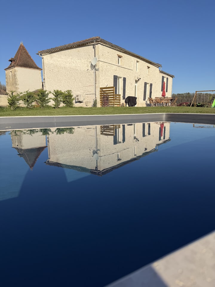 Villa Piscine Privée - Vue Panoramique Calme - Villeneuve-sur-Lot