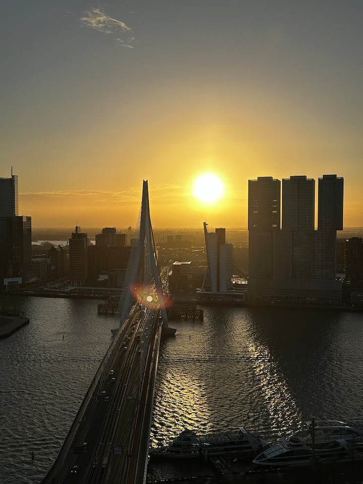 Luxe Uitzicht Appartement - Rotterdam