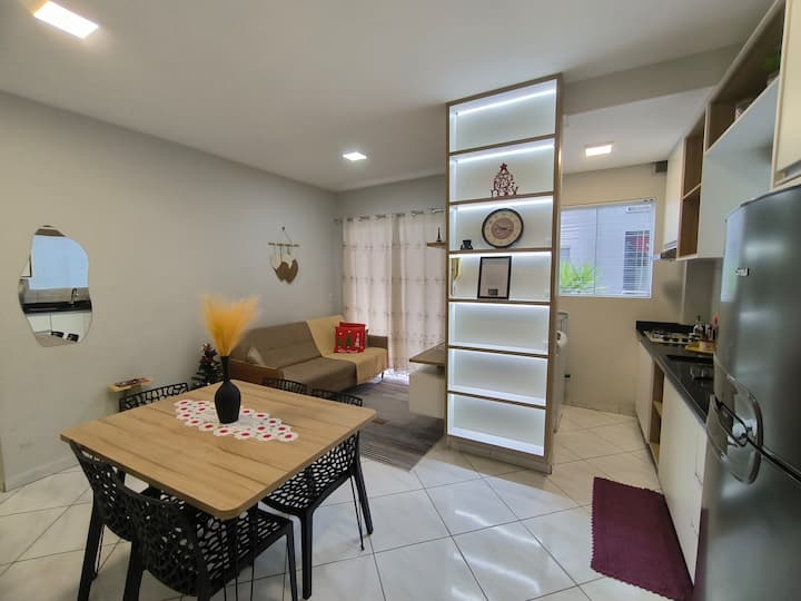 Aconchegante Apto Em Condomínio Fechado 5km Da Weg - Joinville